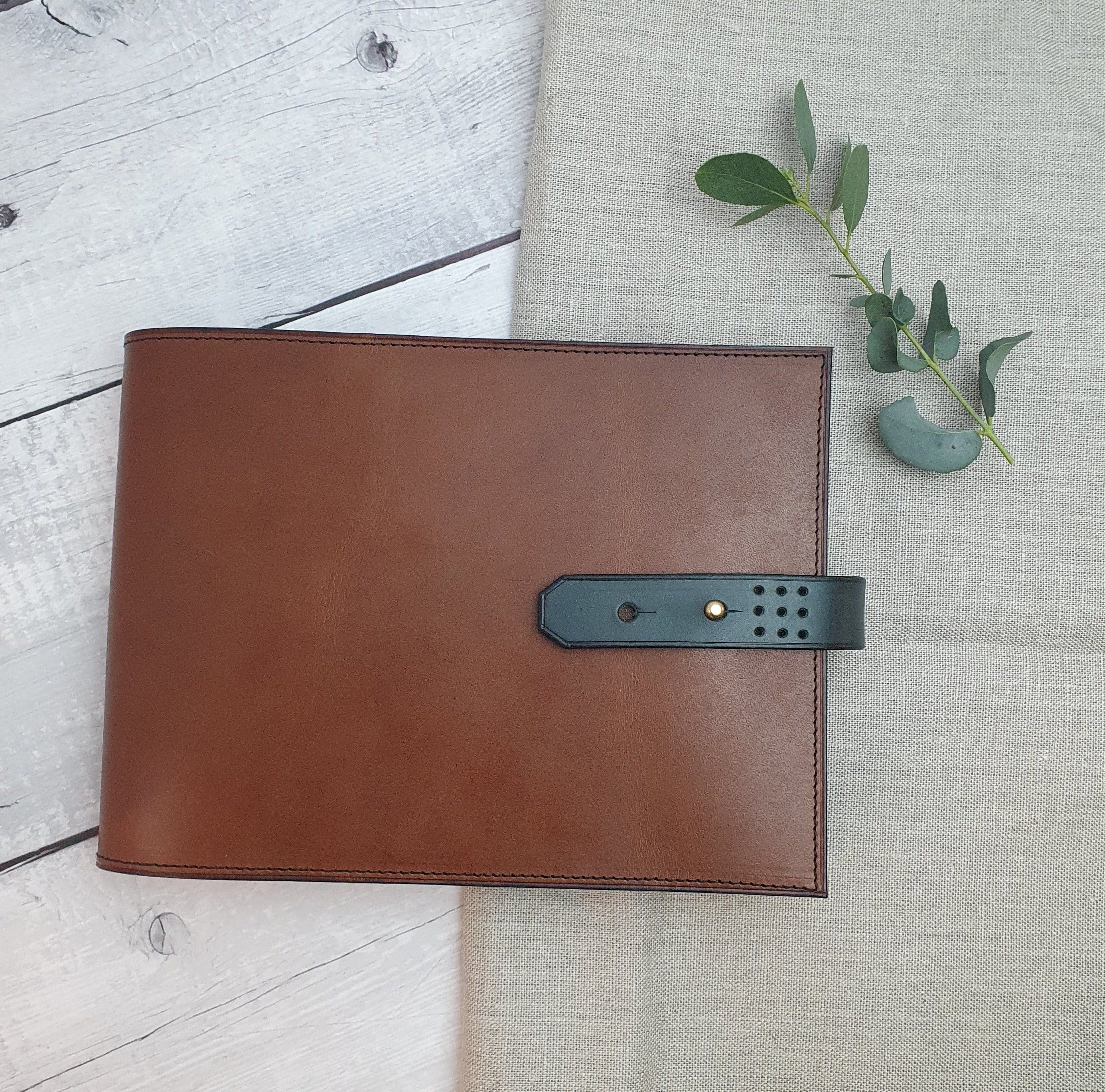 'Laurel Sketch' The Bespoke Handmade Luxury Leather Sketchbook A4 A5 L ...