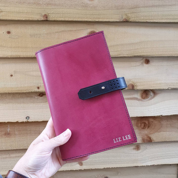 'Laurel' The Bespoke Handmade Luxury Leather Notebook Journal A5 stand ...