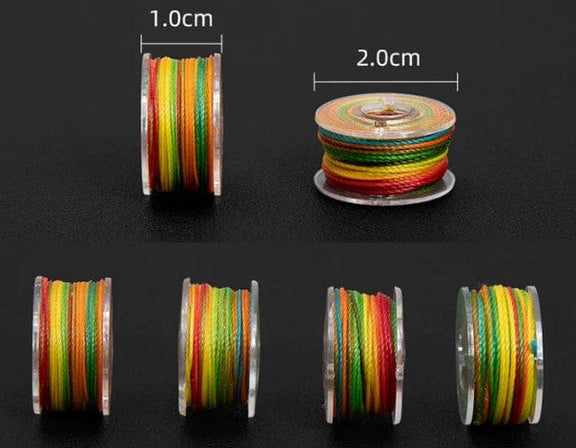 25 Colours Leather Sewing Thread Kit Round Waxed Thread Set - 0.55mm ...