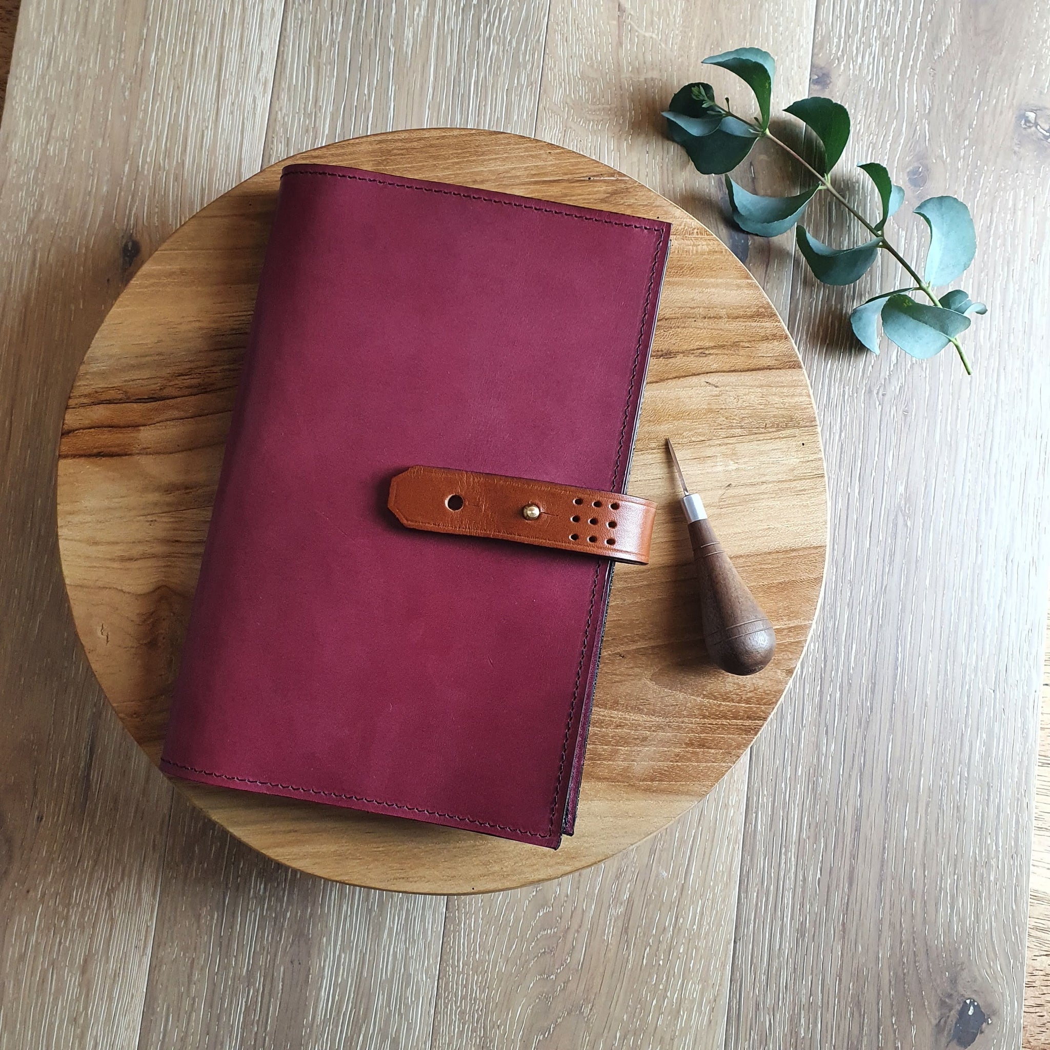 'Laurel' The Bespoke Handmade Luxury Leather Notebook / Diary A5 - Sli ...