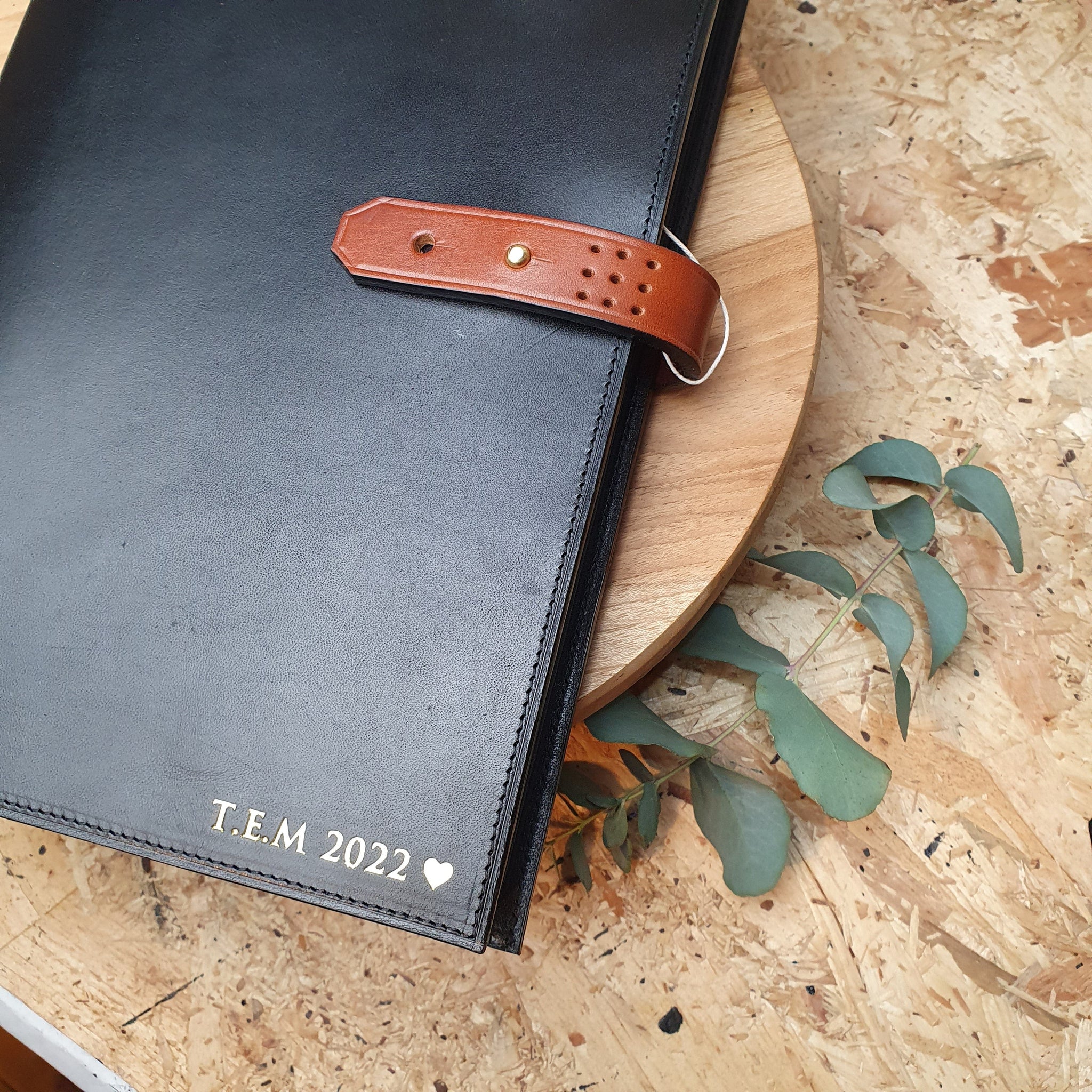 'Laurel' The Bespoke Handmade Luxury Leather Notebook / Diary A4 ...