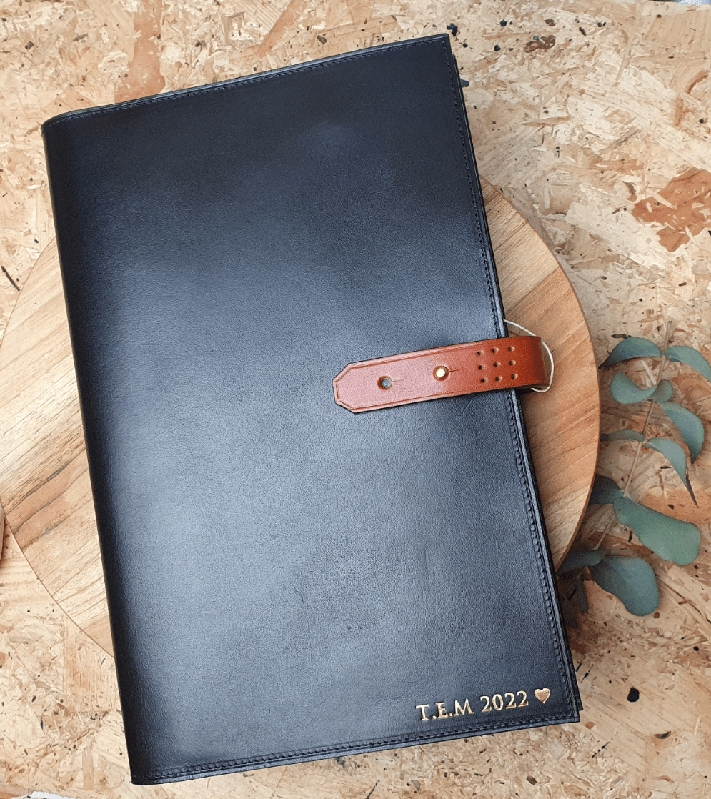 'Laurel' The Bespoke Handmade Luxury Leather Notebook / Diary A4 ...