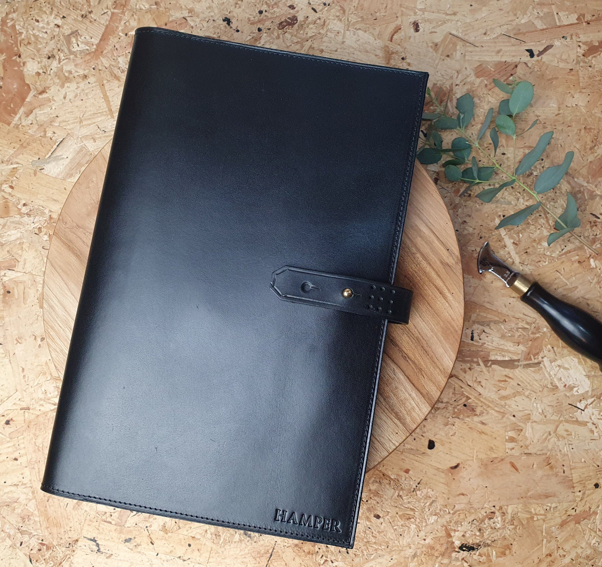 'Laurel' The Bespoke Handmade Luxury Leather Notebook / Diary A4 ...