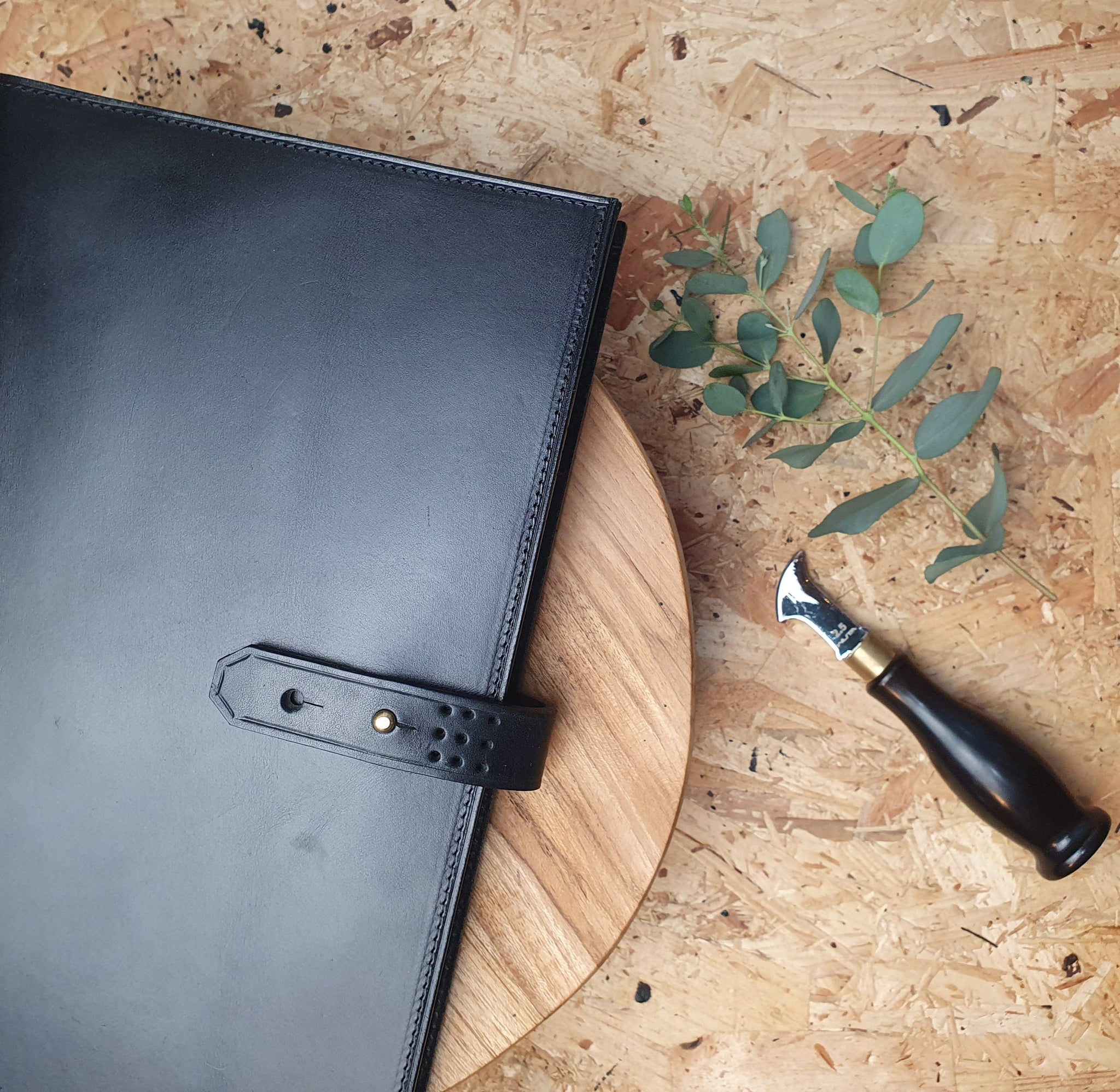 'Laurel' The Bespoke Handmade Luxury Leather Notebook / Diary A4 ...