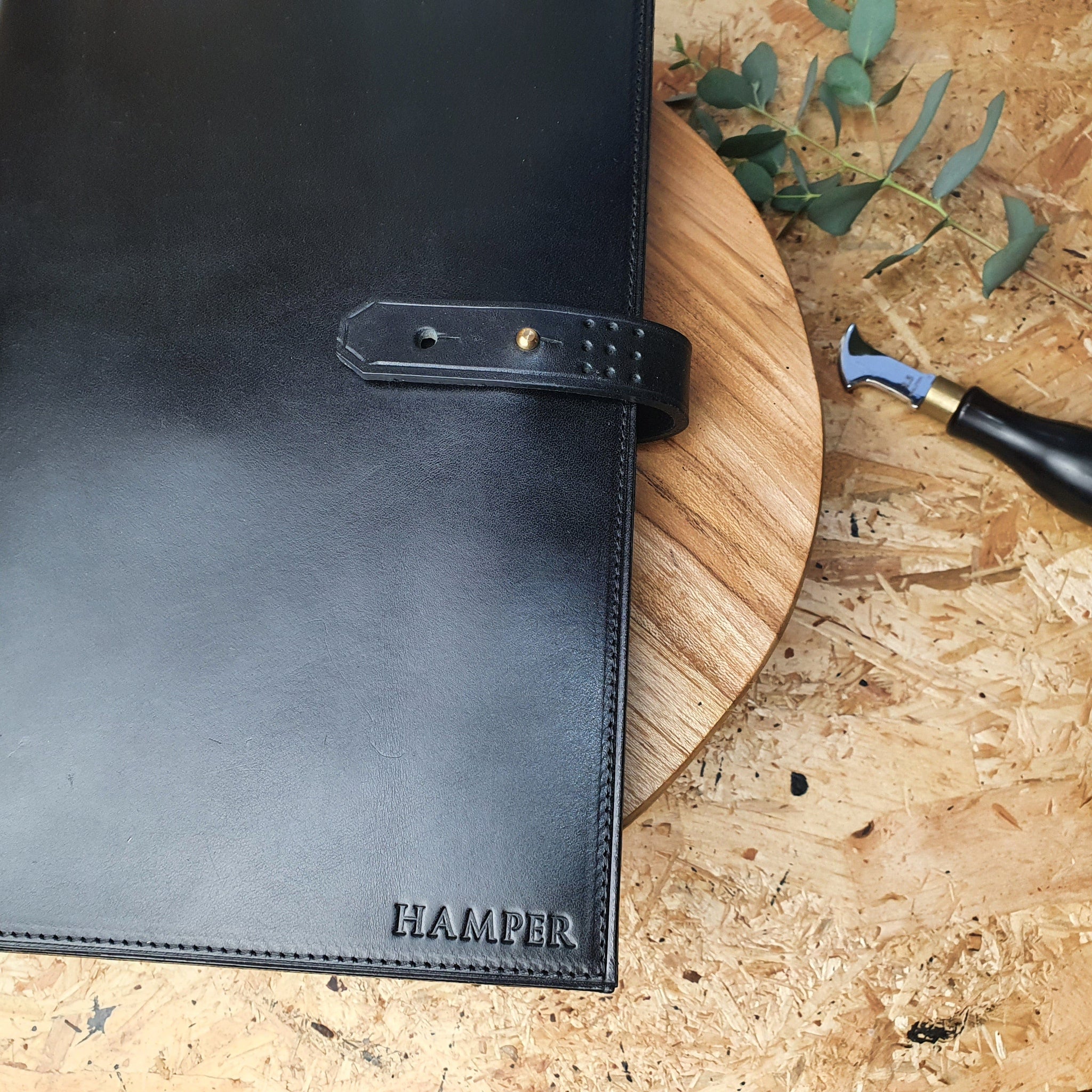 'Laurel' The Bespoke Handmade Luxury Leather Notebook / Diary A4 ...